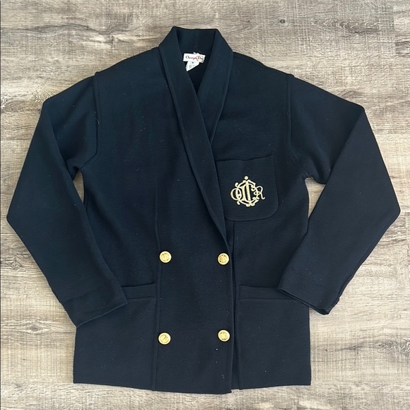 Dior | Jackets & Coats | Christian Dior Vintage Logo Mono Crest Emblem ...